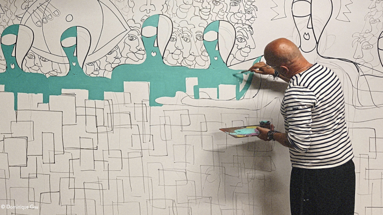 Exposition Pascal Obispo tableaux - Musée Mer Marine